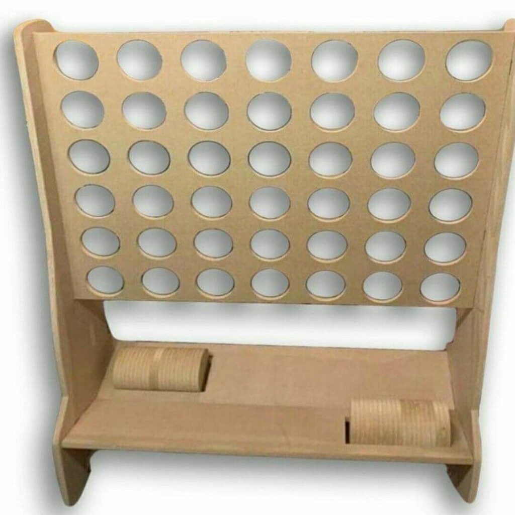 Large Giant 4 In A Row Garden Unpainted Connect 4 Outdoor Wedding Party ...