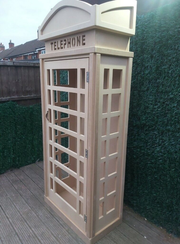 6ft Life Size Multifunctional Vintage Telephone Box Booth Display ...
